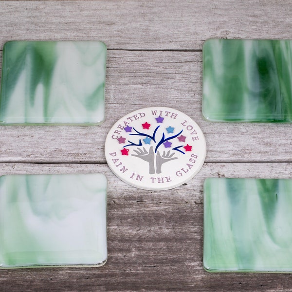 Fused Glass Coasters - Etsy