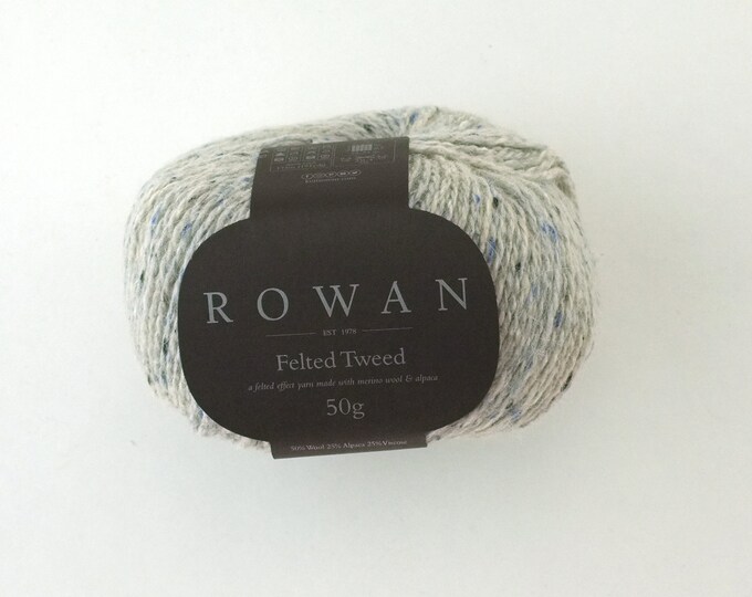 Rowan Felted Tweed Clay 177, Light Tweedy Warmer Gray, Alpaca, Merino ...