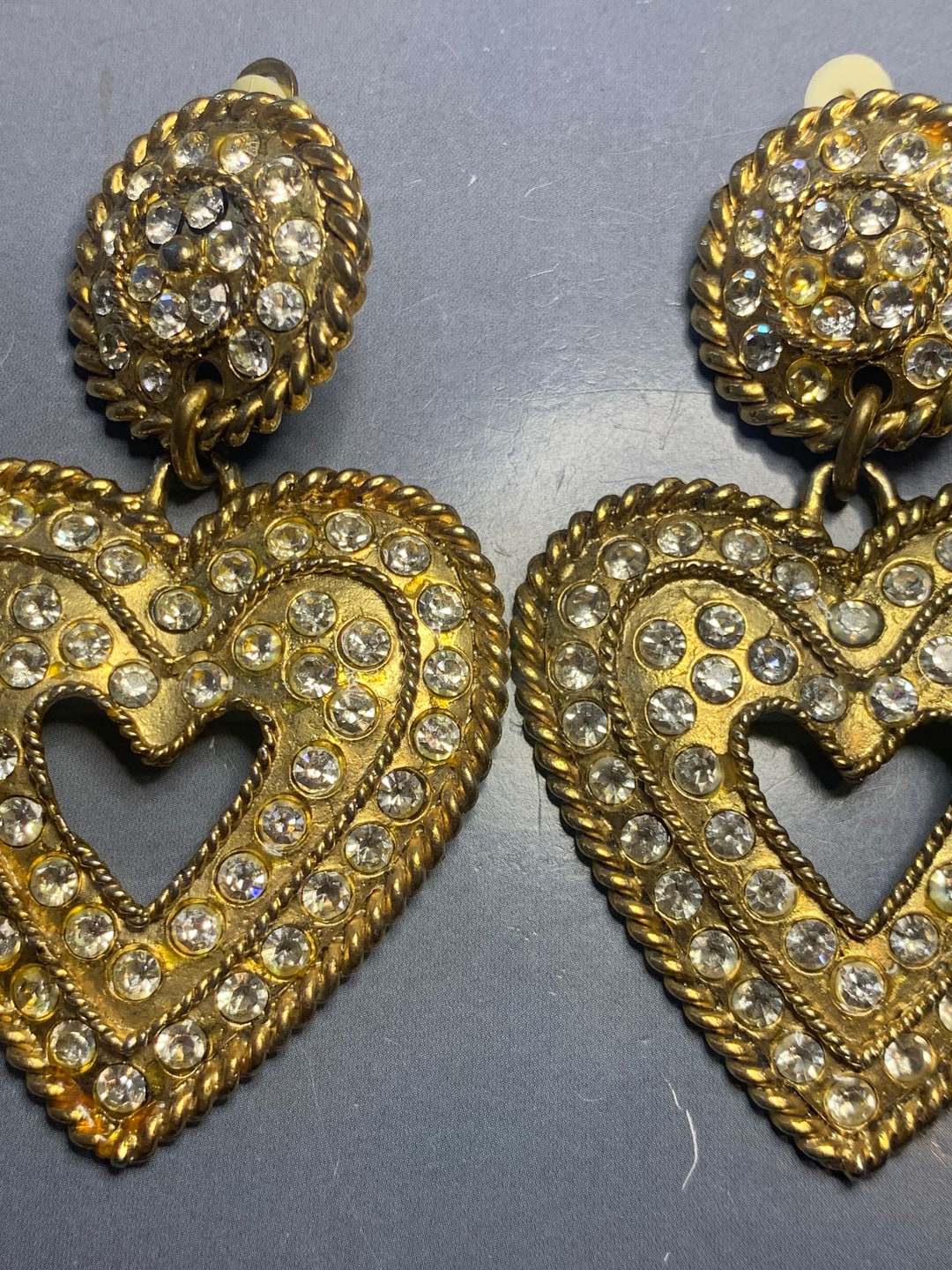 FABULOUS EDOUARD RAMBAUD French Designer Huge Oversized Gold Crystals ...