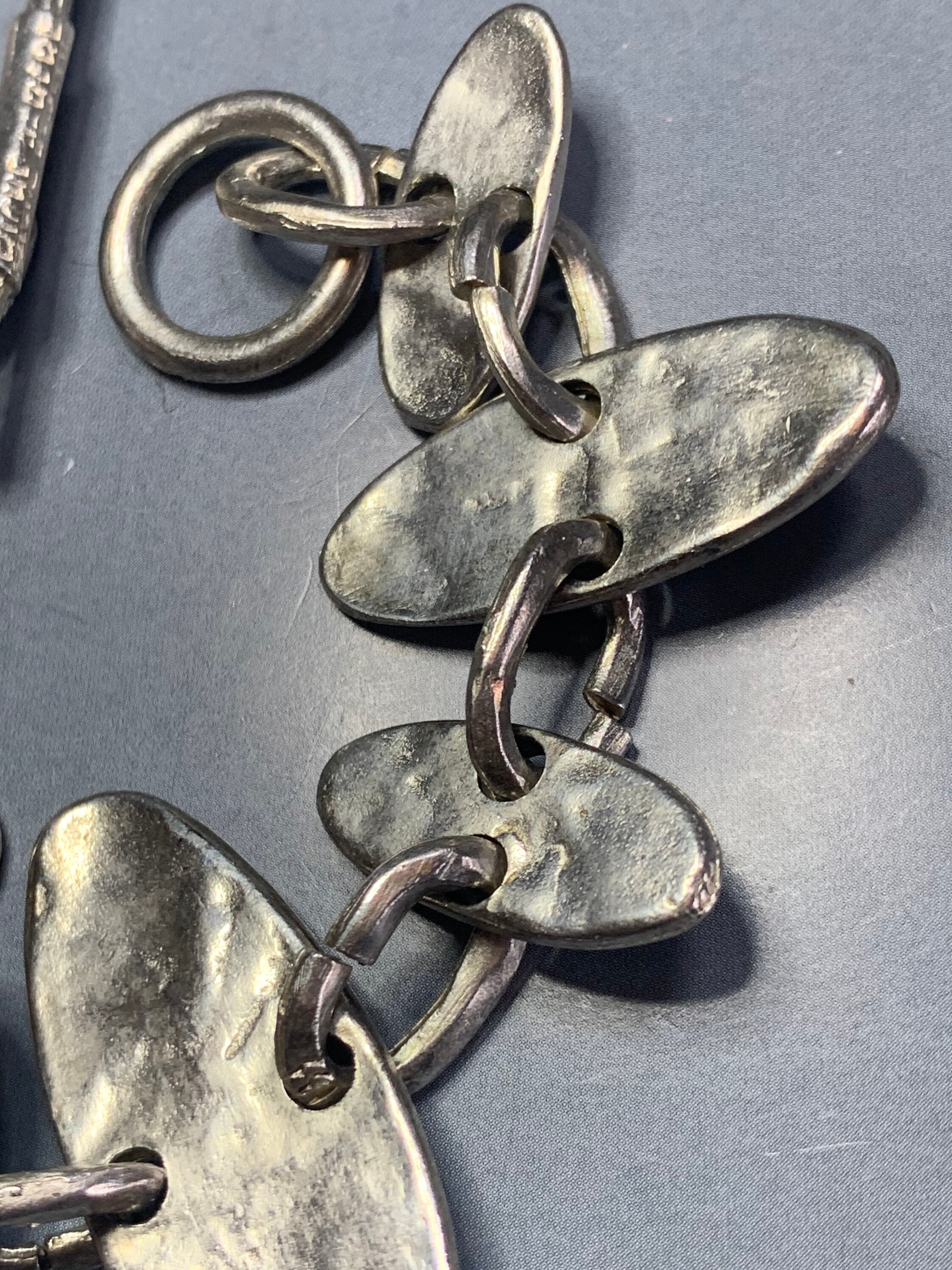 BICHE De BERE Designer Vintage Silver Metal Hammered Textured - Etsy UK