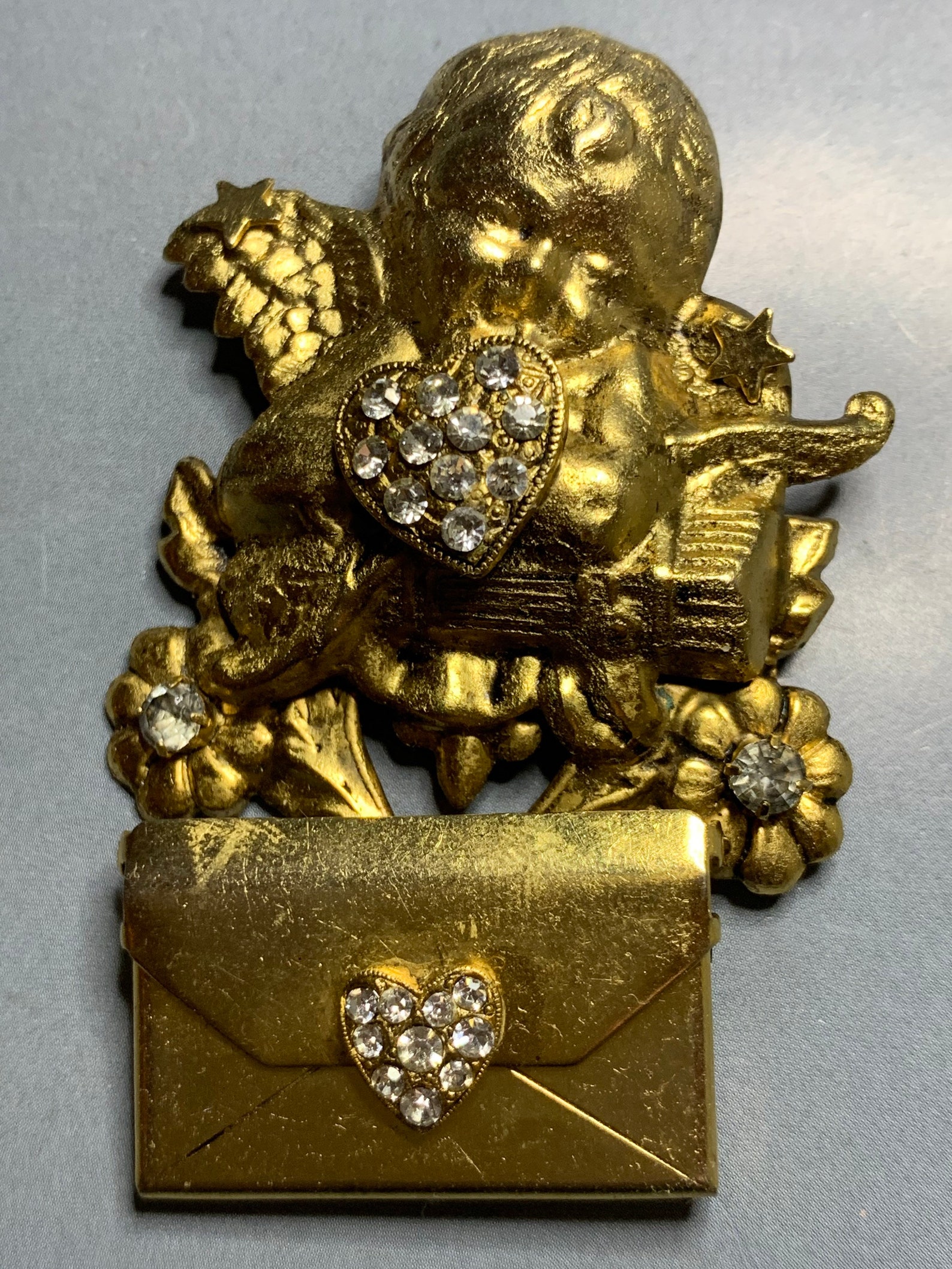 Fabulous ASKEW LONDON Large Gold Gilt Crystal Vintage - Etsy