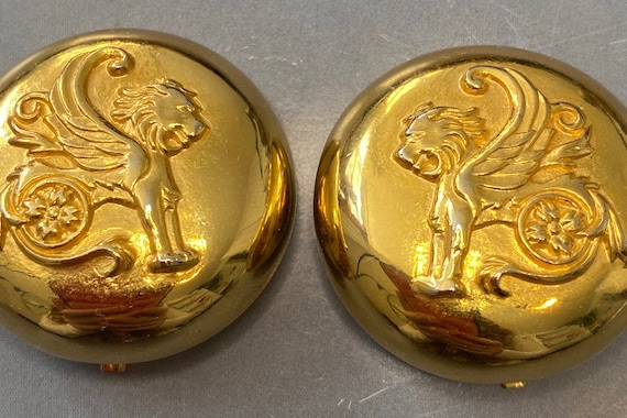 Rare ESCADA DESIGNER Vintage Gold French Mythical Fly… - Gem