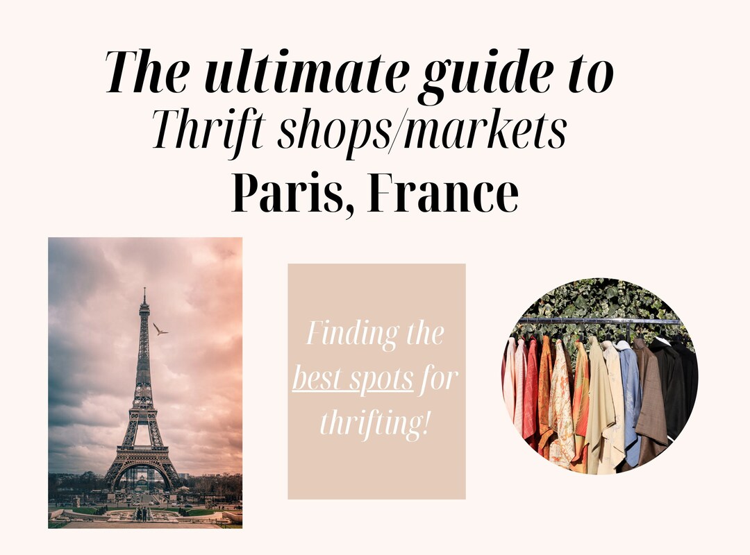 Digital Thrifting Guide Paris France Digital Download the Best Thrift ...