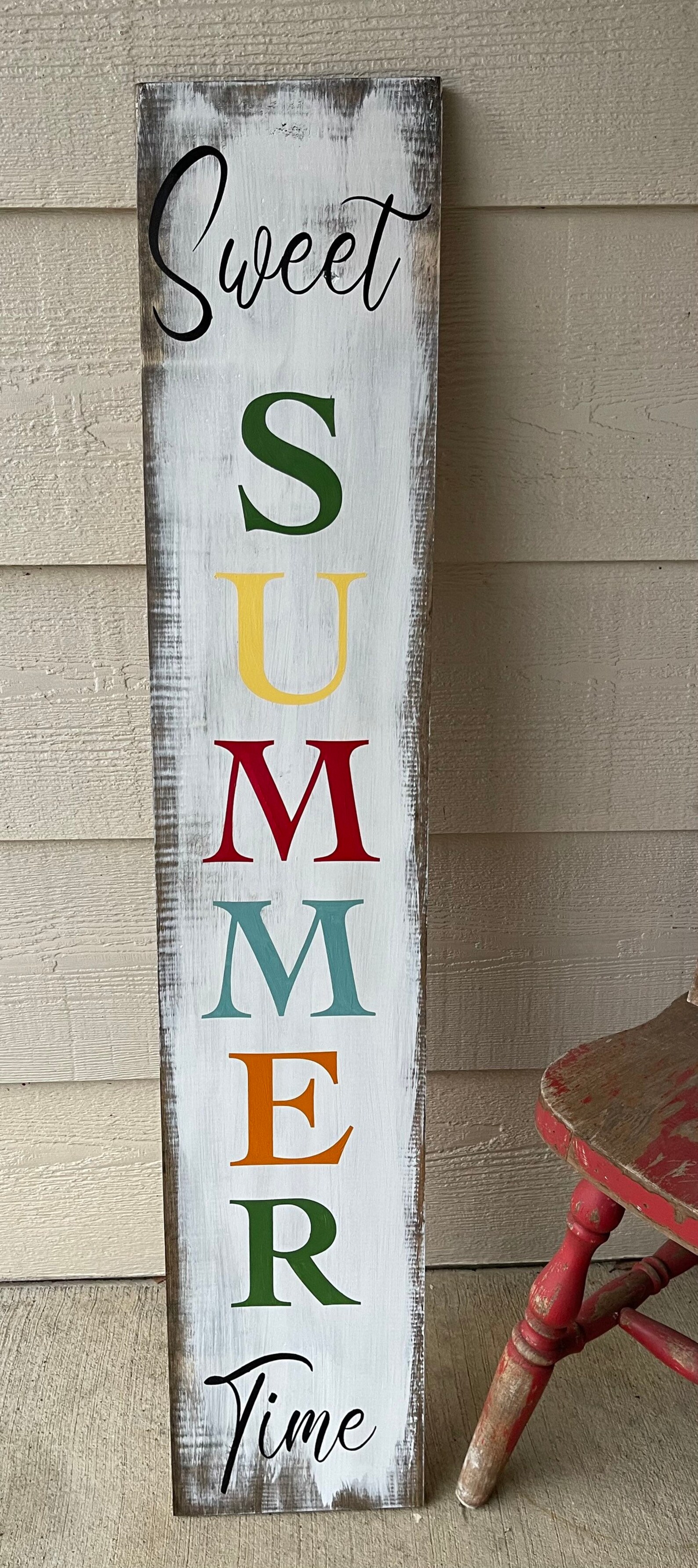 Sweet Summer Time Porch Sign Welcome Sign | Etsy