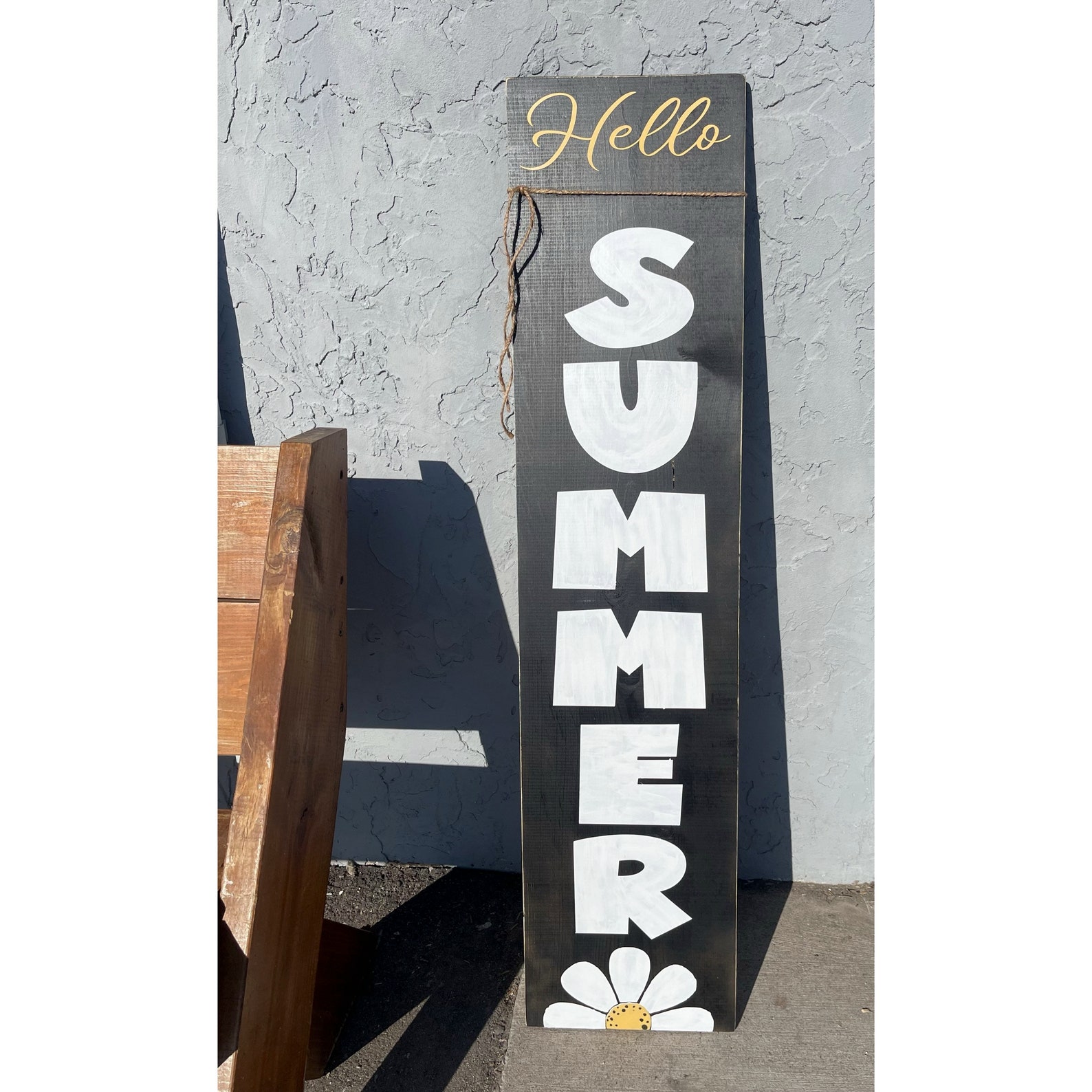 Hello Summer Porch Sign | Welcome Sign - Etsy