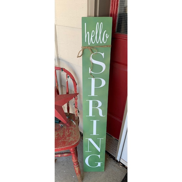 Spring Porch Sign - Etsy