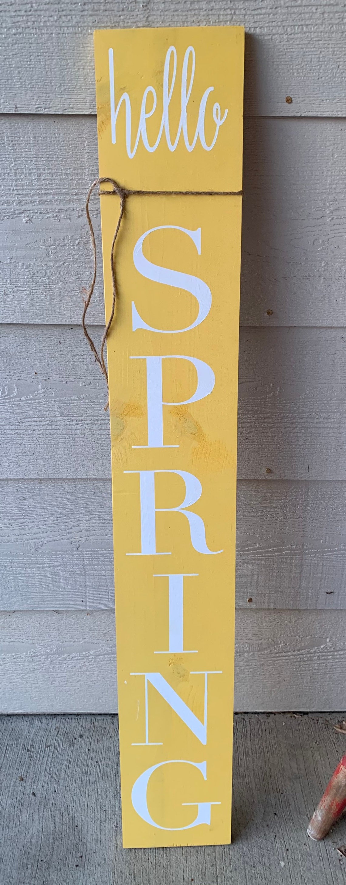 Hello Spring Porch Sign | Welcome Sign - Etsy