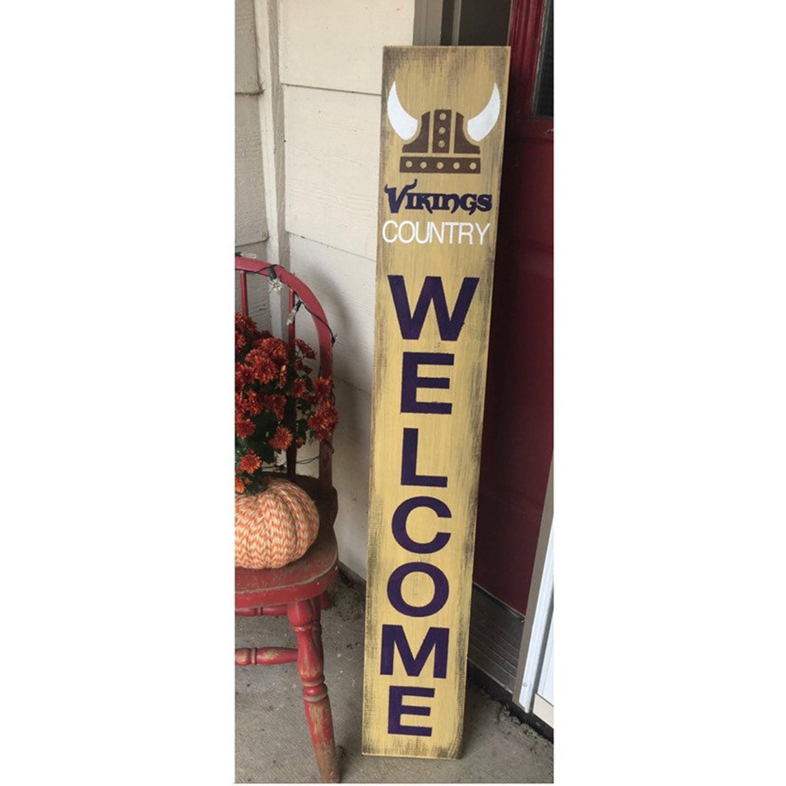 Vikings Country Welcome Sign | Minnesota Vikings - Etsy