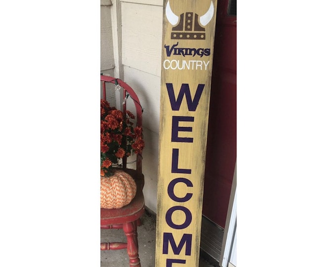 Vikings Country Welcome Sign Minnesota Vikings - Etsy