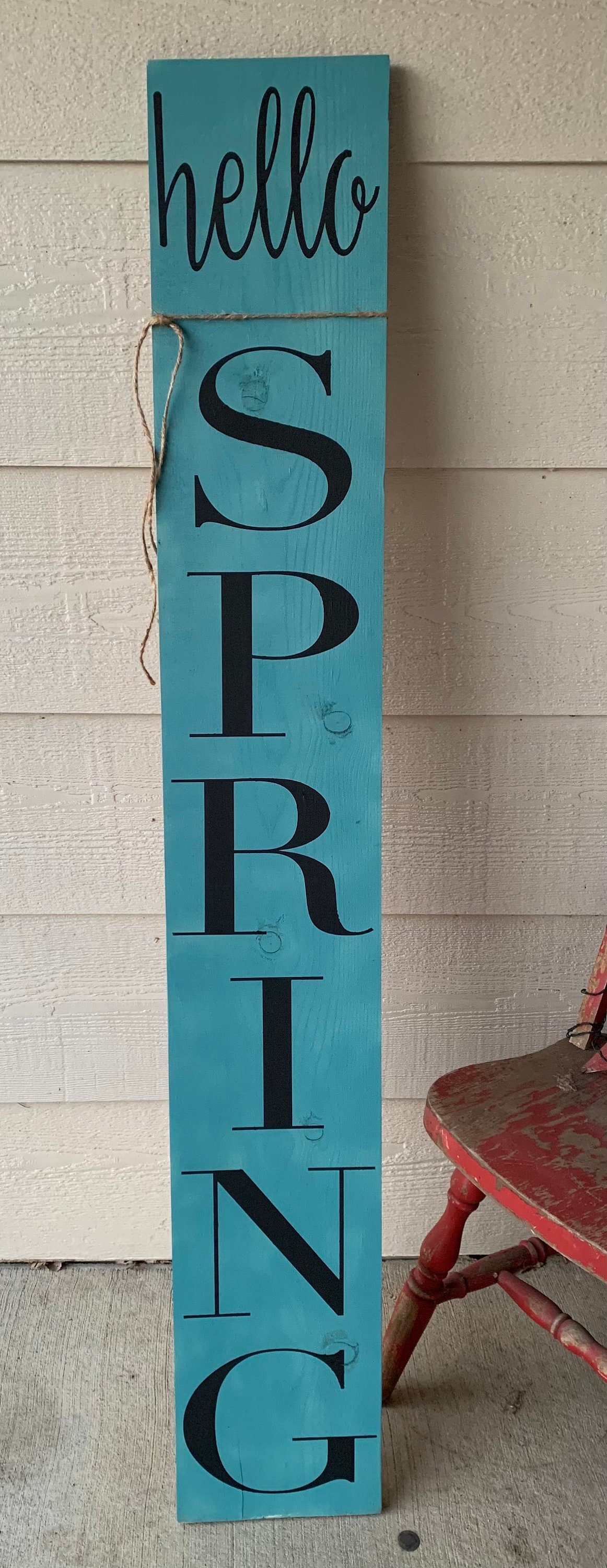 Hello Spring Porch Sign | Welcome Sign - Etsy