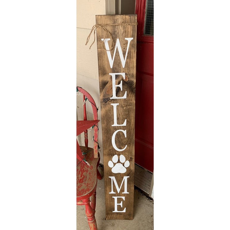 Paw Welcome Svg - Etsy