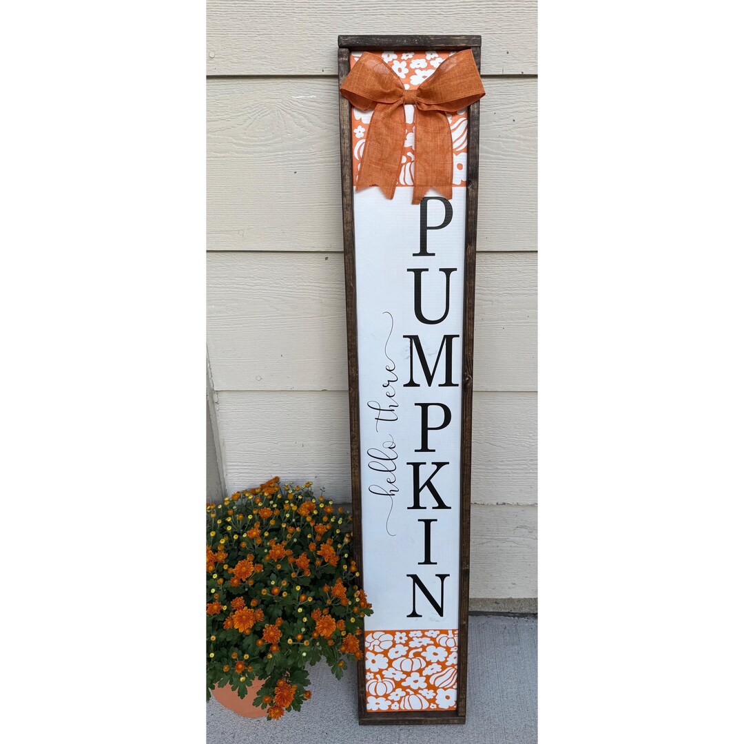 Hello There Pumpkin Front Porch Sign - Etsy