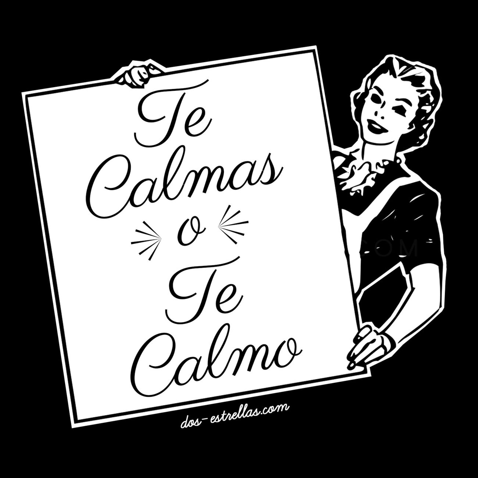 TE CALMAS O Te Calmo Unisex Latinx Retro Mujer Short-sleeve - Etsy