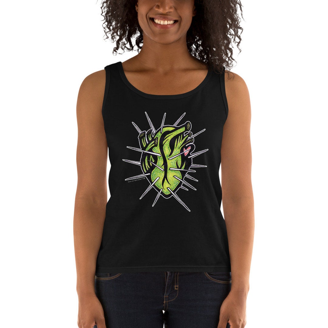 Corazon De Nopal / Cactus Heart Art Ladies' Tank - Etsy