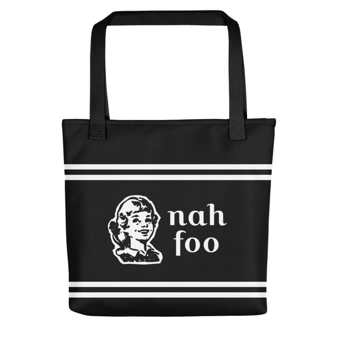 NAH FOO Retro Art Tote Bag - Etsy