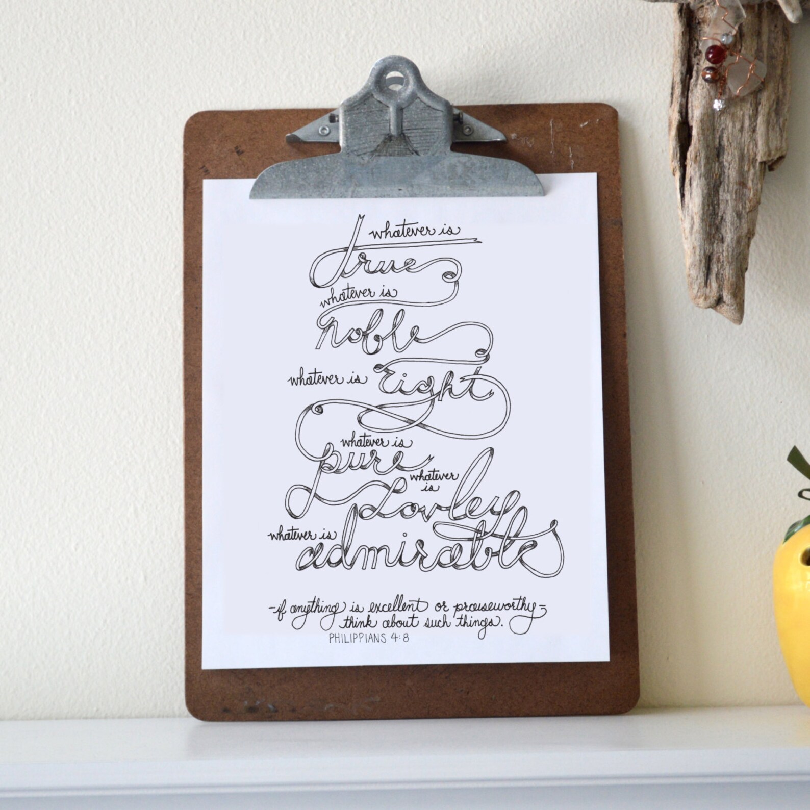 Philippians 4:8 Printable Bible Verse Art Print 8x10 Digital | Etsy