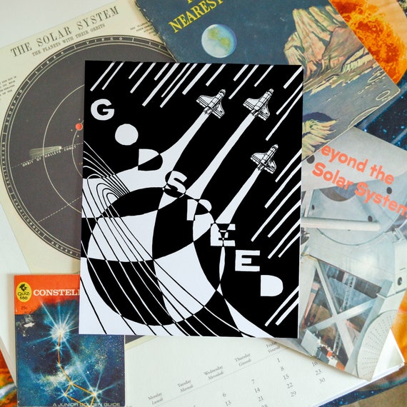 Godspeed Printable Art Space Shuttle Wall Art Decor Galaxy | Etsy