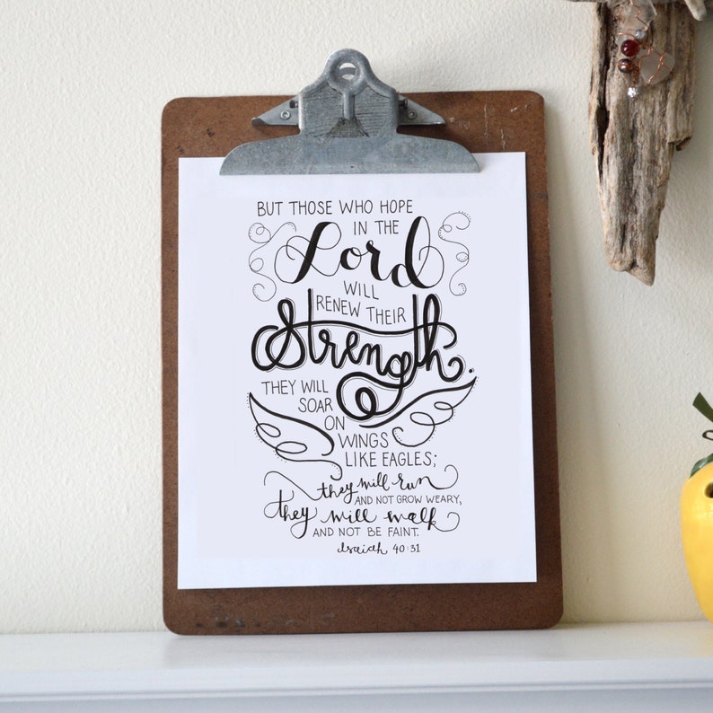 Isaiah 40:31 Printable Bible Verse Art Print 8x10 Digital Wall - Etsy