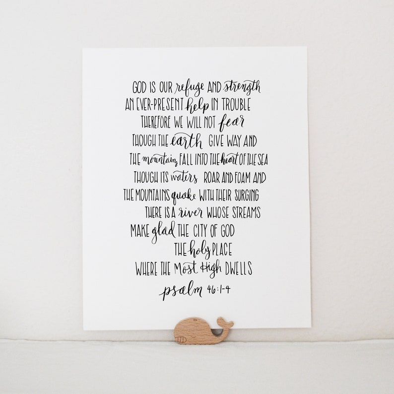 Psalm 46 1 4 Printable Bible Verse Art Print 8x10 Digital Wall Etsy Psalm 46 1 4 Printable Bible Verse Art Print 8x10 Digital Wall Etsy