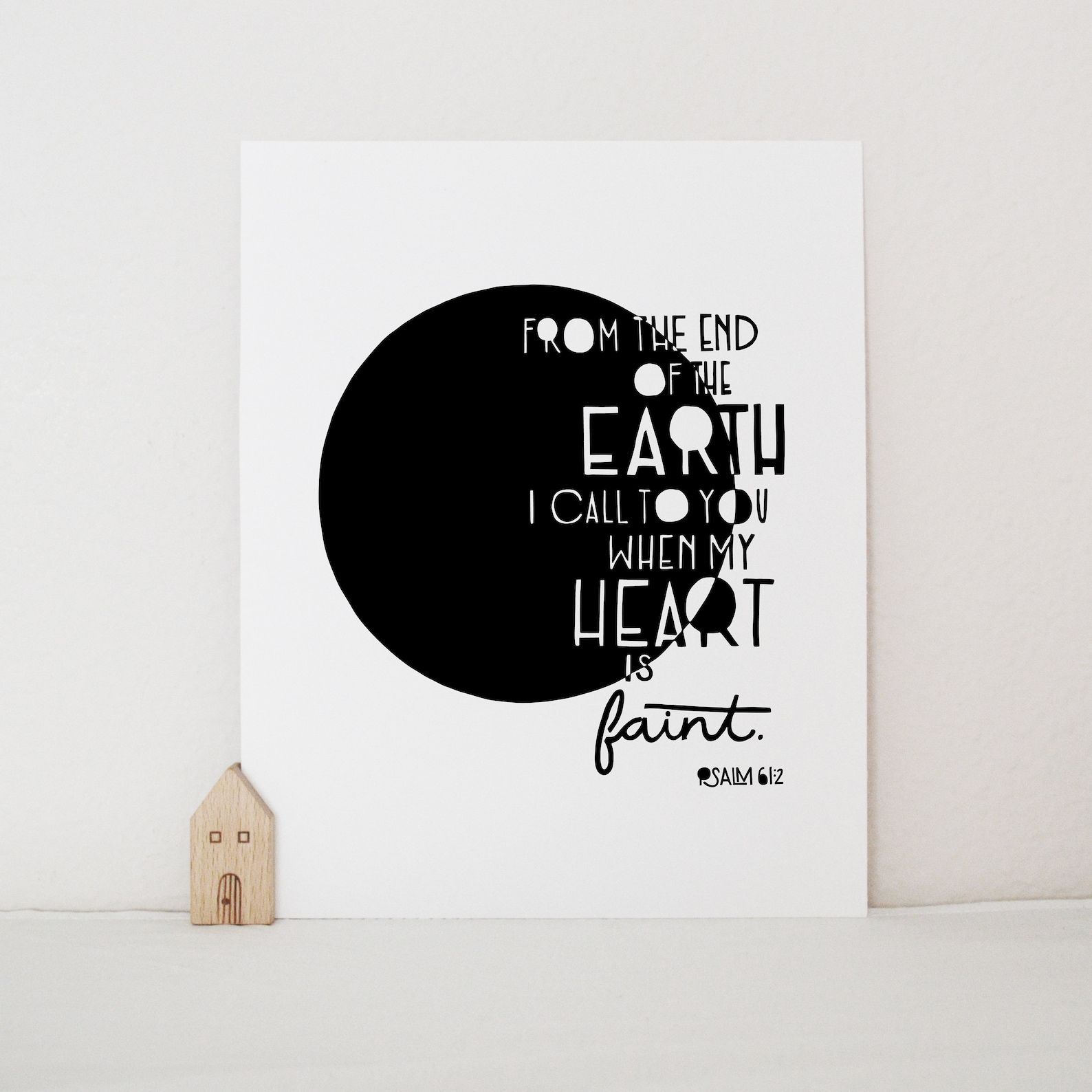 Psalm 61:2 Printable Bible Verse Art Print 8x10 Digital Wall | Etsy