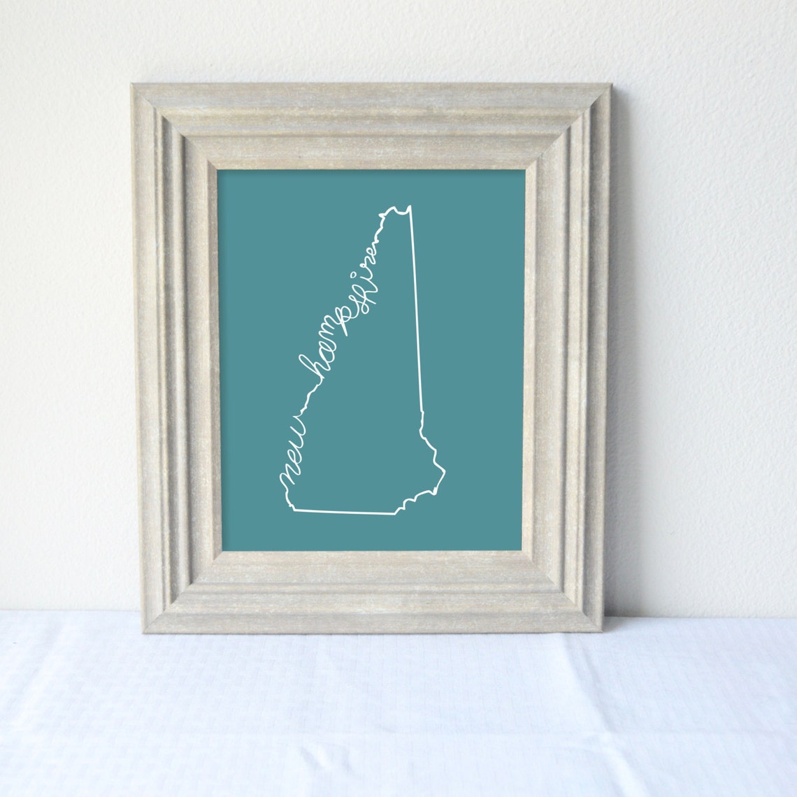 Printable New Hampshire State Art Print 8x10 Digital Wall Art | Etsy
