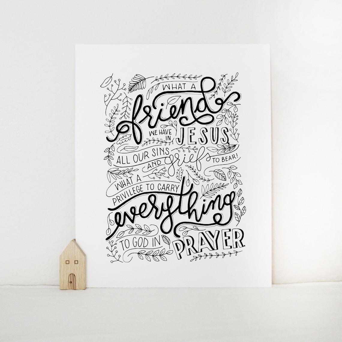 What a Friend We Have in Jesus Printable Bible Verse Art Print - Etsy