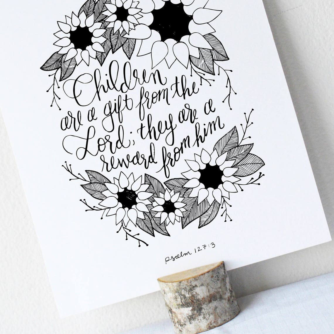 Psalm 127:3 Printable Bible Verse Art Print 8x10 Digital Wall - Etsy