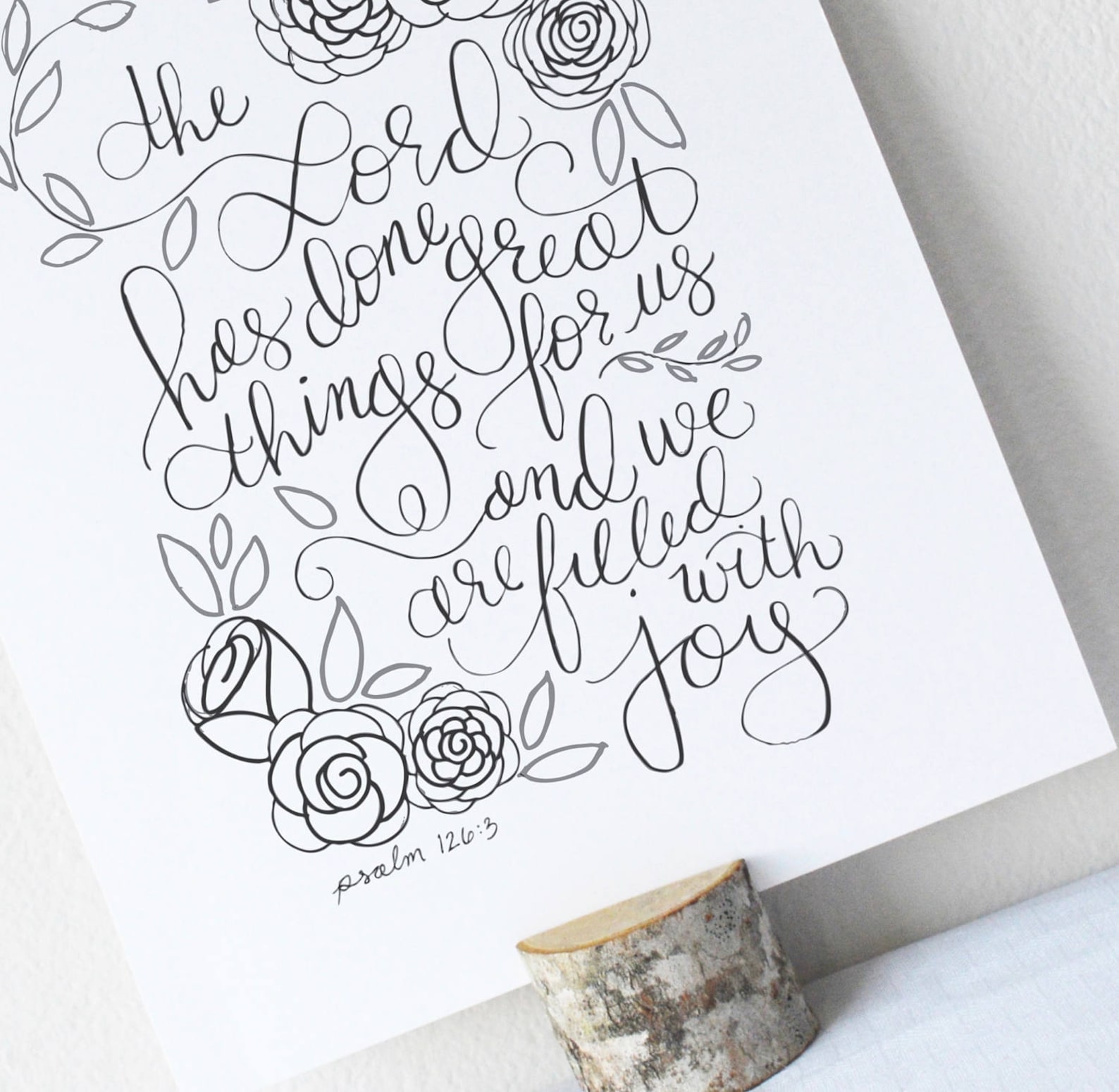 Psalm 126:3 Printable Bible Verse Art Print 8x10 Digital Wall - Etsy