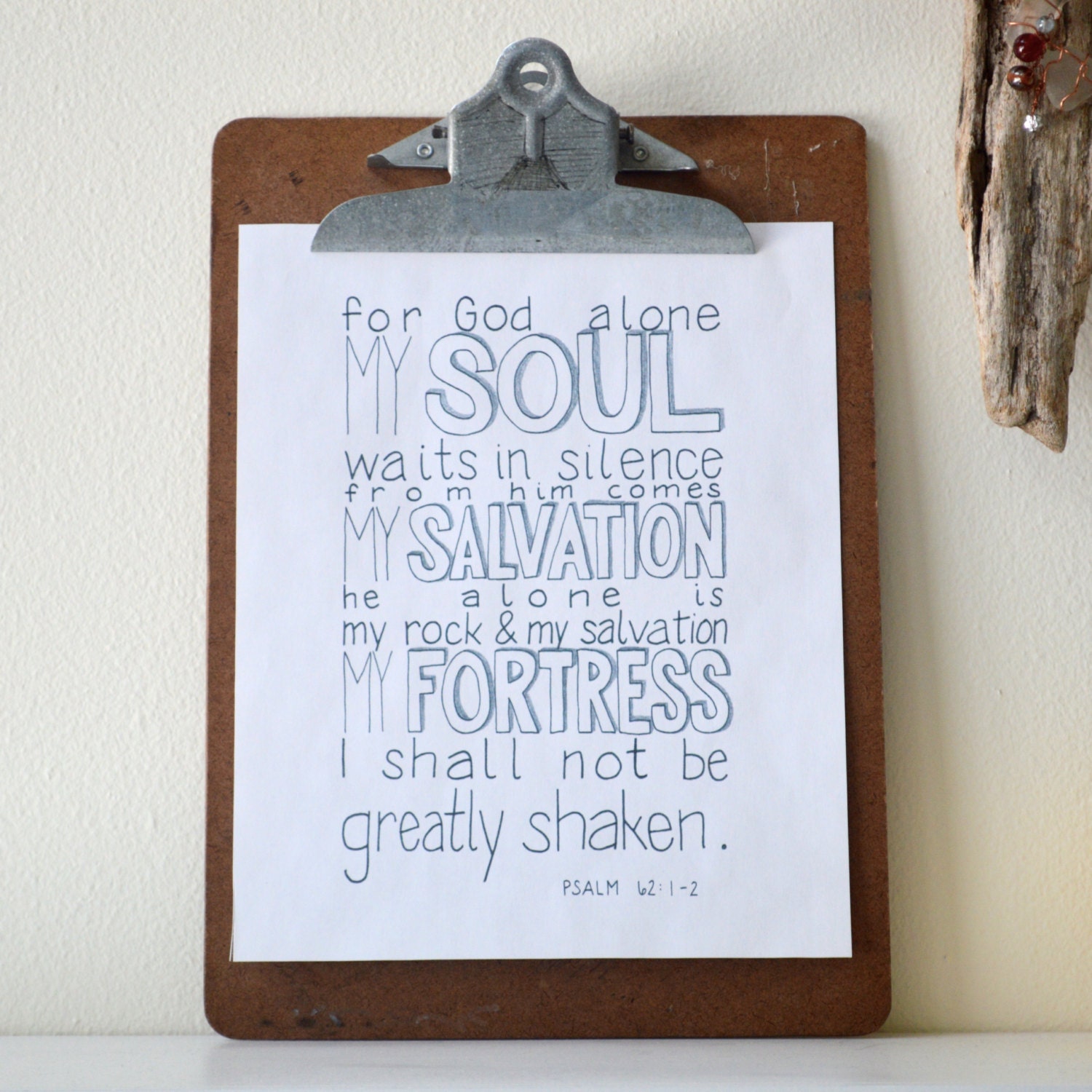 Psalm 62:1-2 Printable Bible Verse Art Print 8x10 Digital Wall - Etsy
