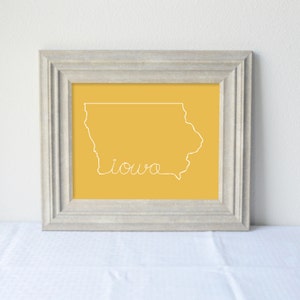 Printable Iowa State Art Print 8x10 Digital Wall Art Gift - Etsy