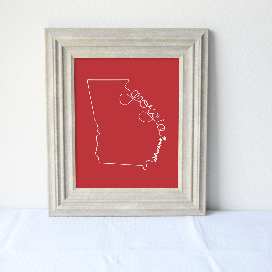 Printable Georgia State Art Print 8x10 Digital Wall Art Gift | Etsy