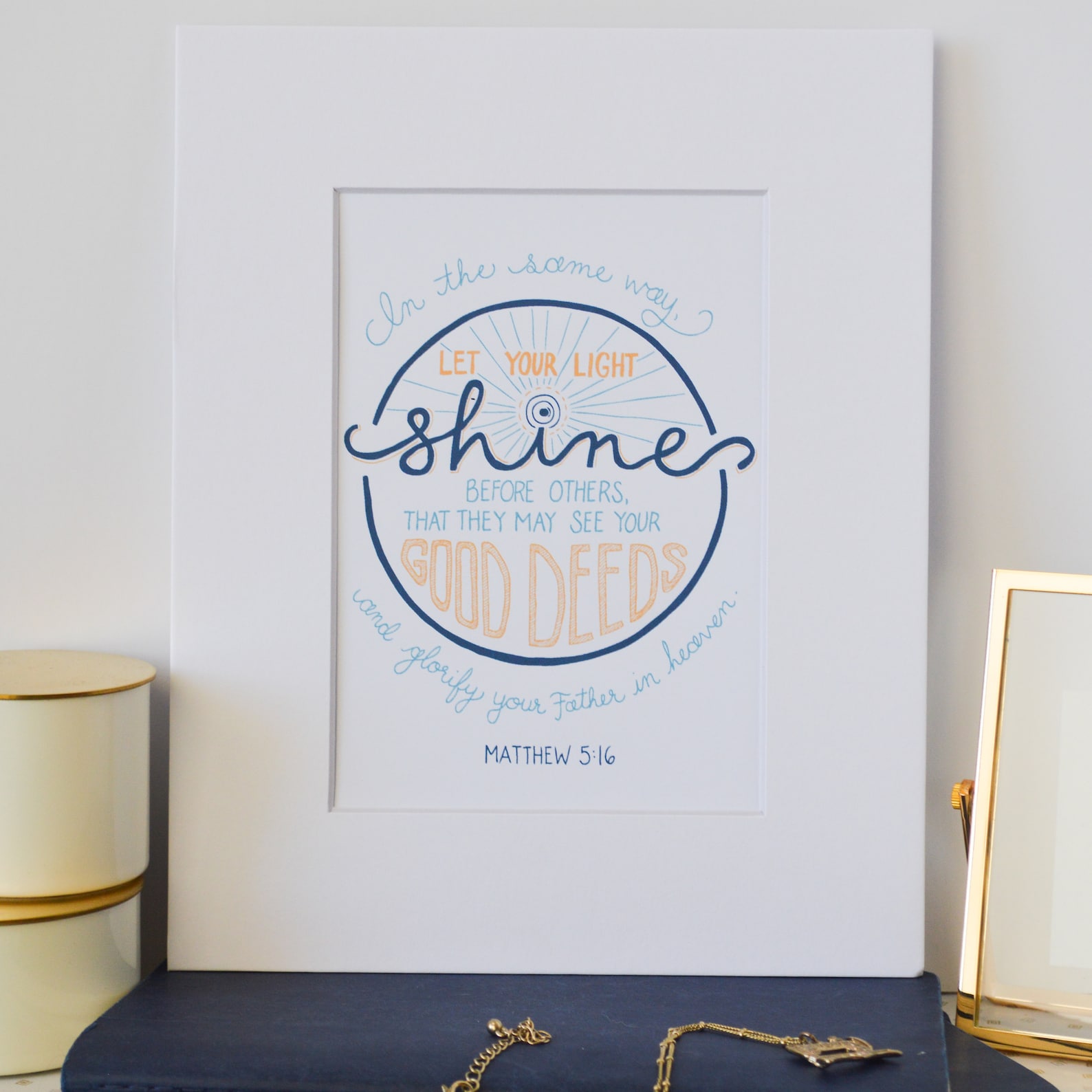 Matthew 5:16 Print Bible Verse Art 5x7 Digital Wall Art Gift - Etsy