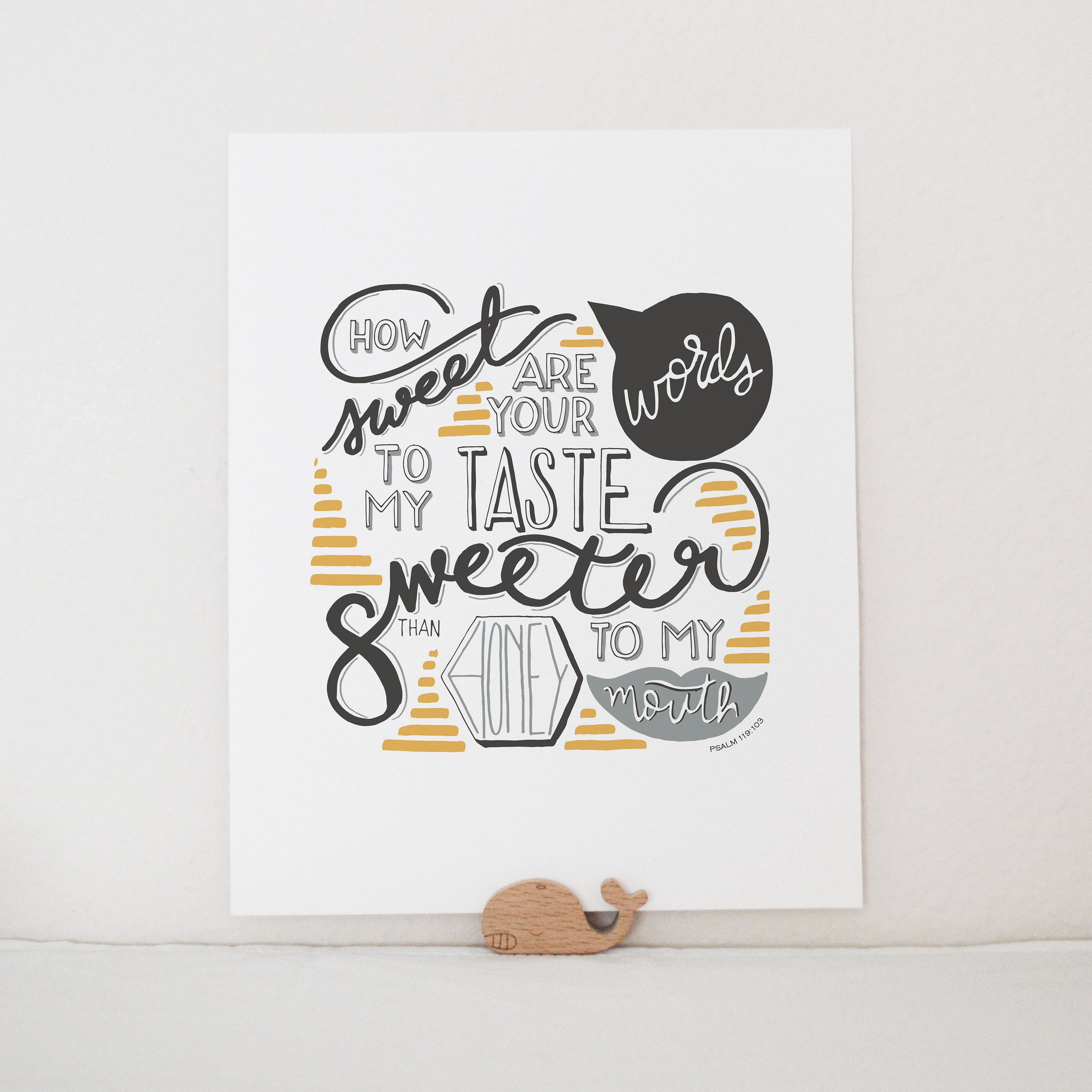 Psalm 119:103 Printable Bible Verse Art Print 8x10 Digital - Etsy UK