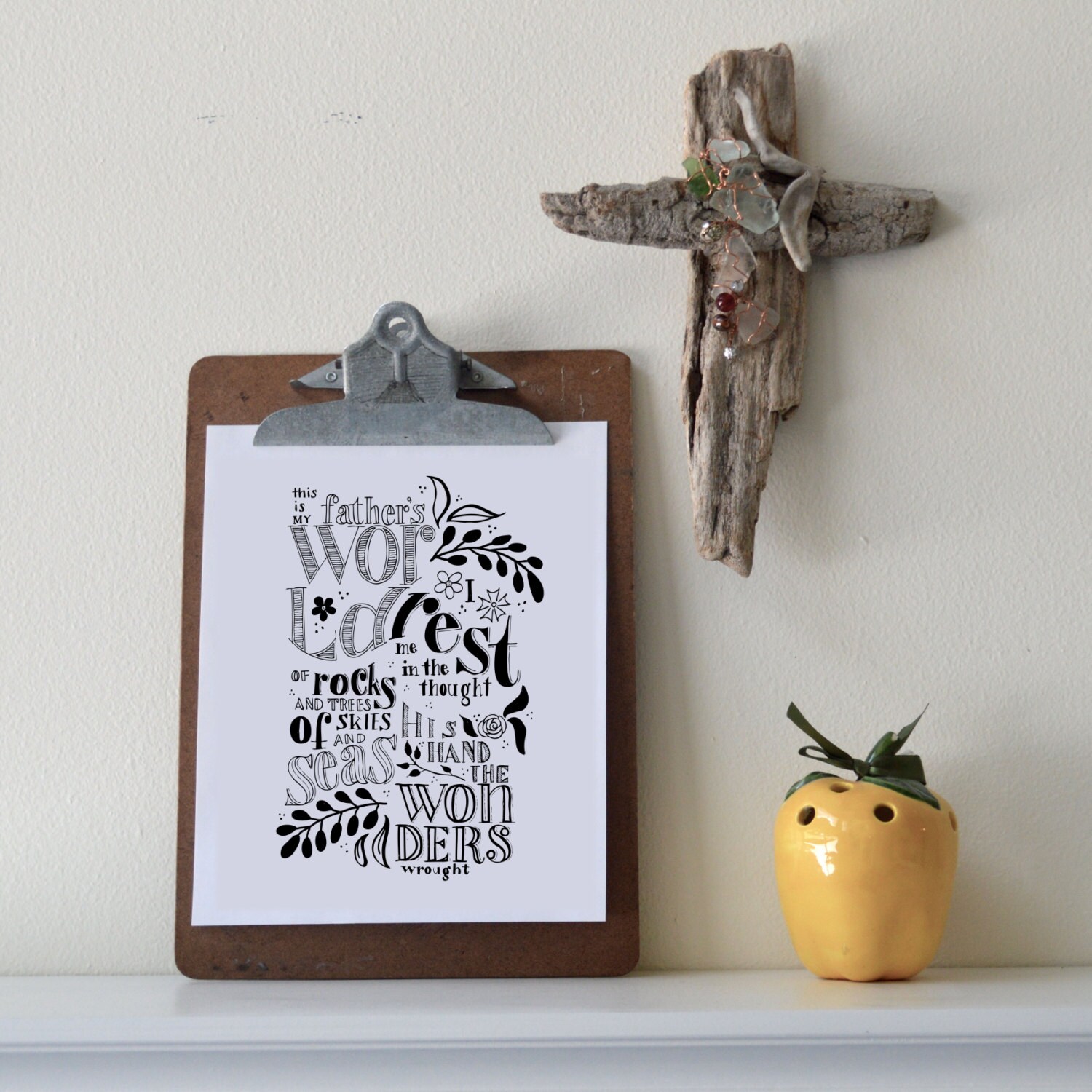 This is My Father's World Printable Bible Verse Art Print - Etsy