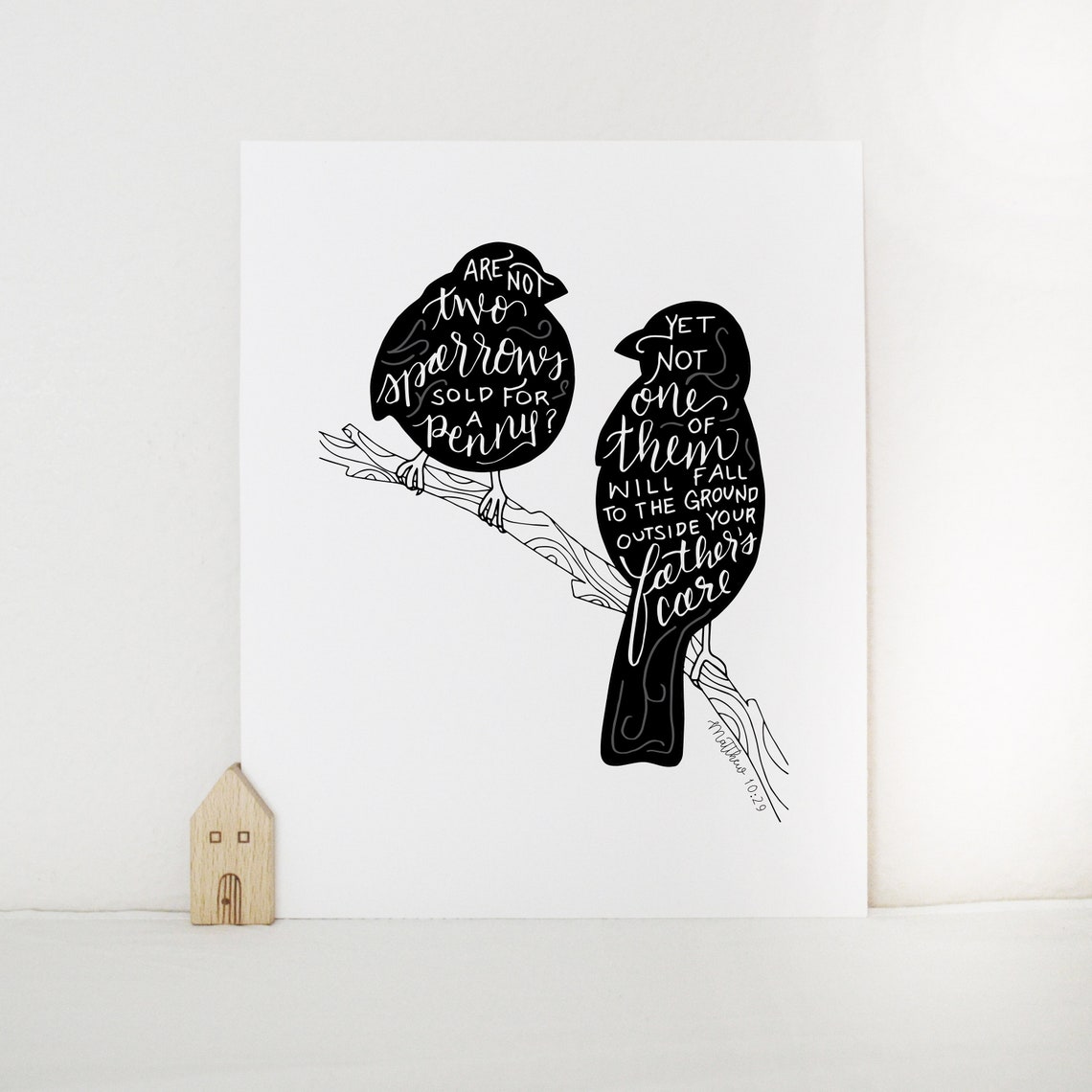 Matthew 10:29 Printable Bible Verse Art Print 8x10 Digital - Etsy