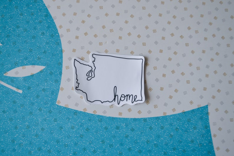 Washington State Home Sticker Pacific Northwest PNW Vinyl | Etsy
