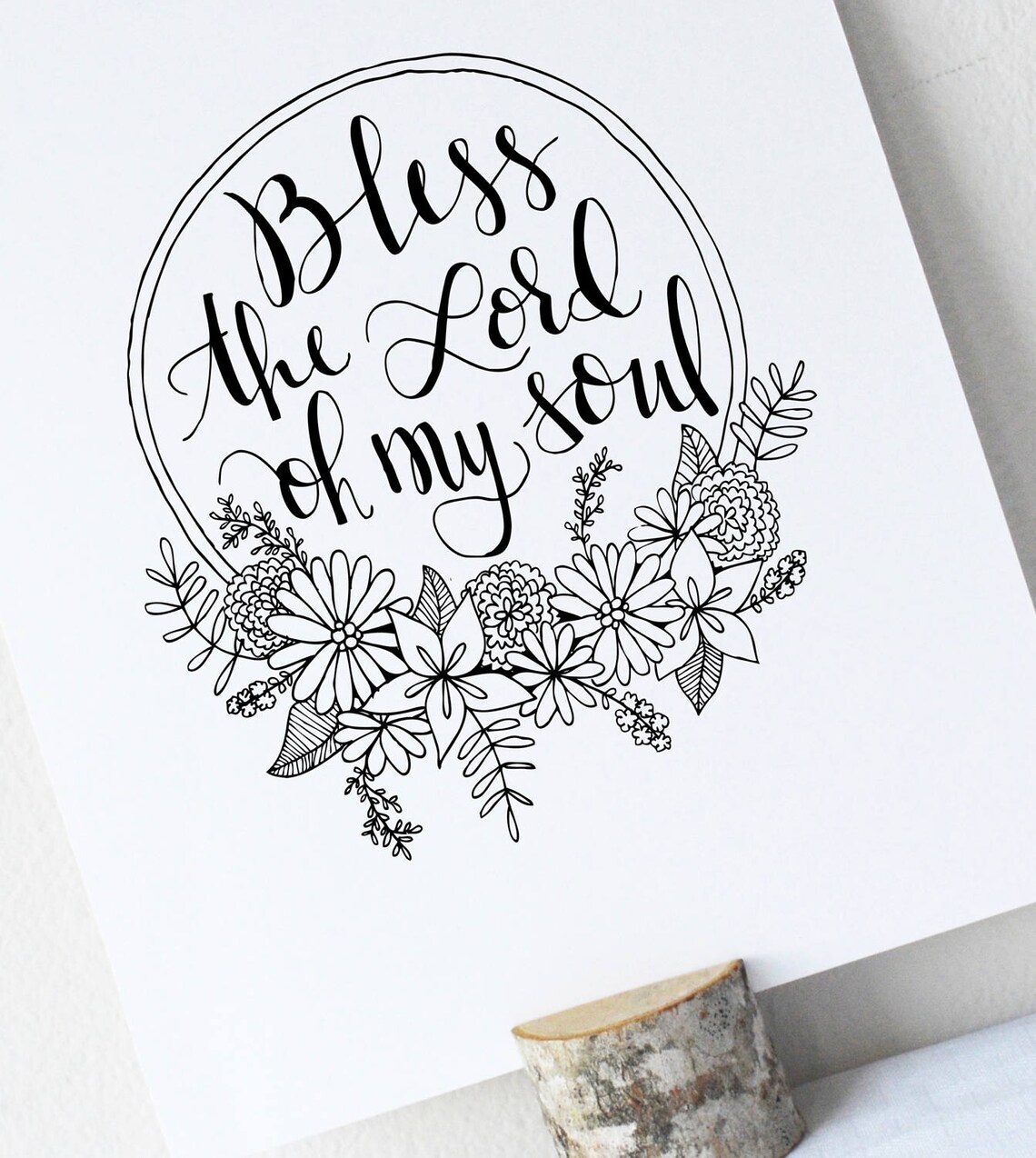 Psalm 103:1 Printable Bible Verse Art Print 8x10 Digital Wall - Etsy