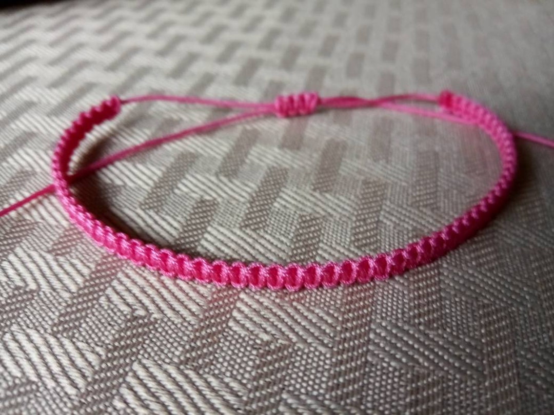 Custom Ankle Bracelet Adjustable Cord Bracelet Anklet Macrame Bracelet ...