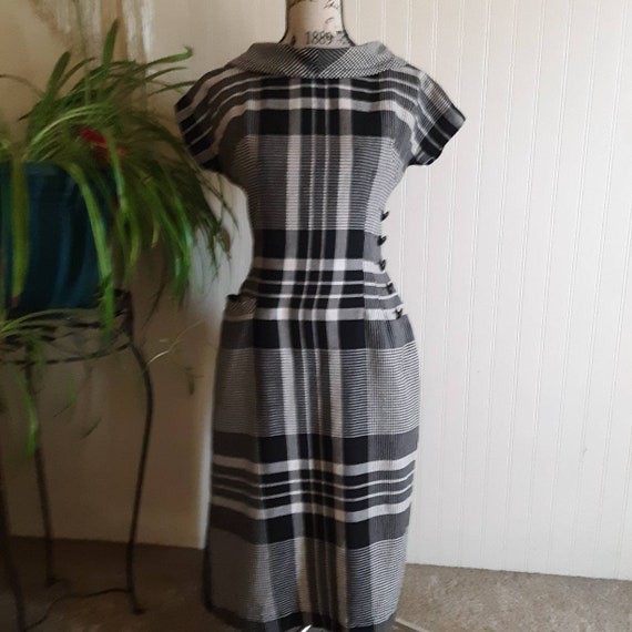 Rare Jonathan Logan Secretary GEEK Ascot BOW Red Dress - Gem