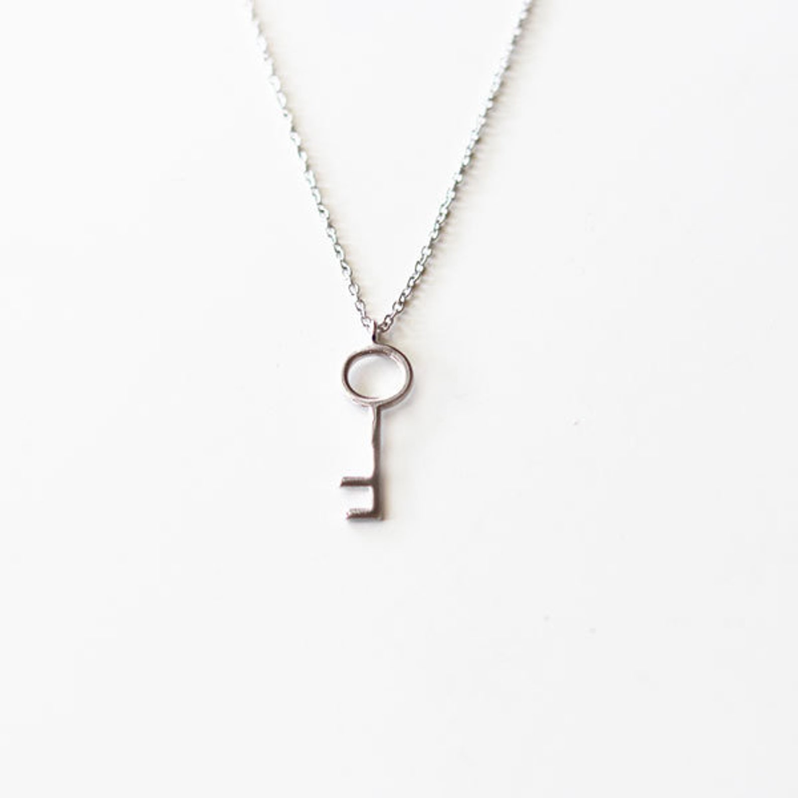 Key Necklace Dainty Key Necklace Key Pendant Necklace - Etsy