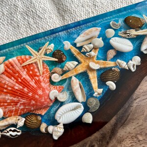 Innovative Handmade Wood and Resin Cutting/serving Board, Sea Life ...