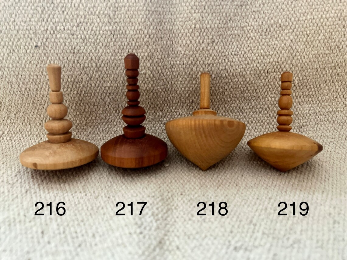 Handmade Wooden Spinning Top Toy - Etsy