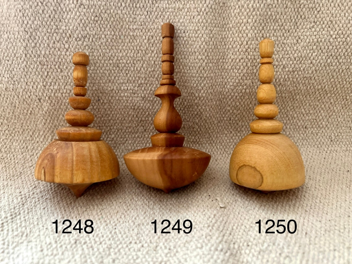 Handmade Wooden Spinning Top Toy - Etsy