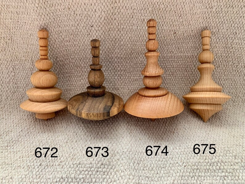 Handmade Wooden Spinning Top Toy - Etsy