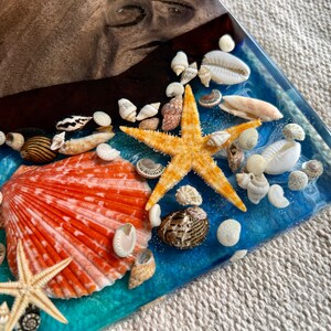 Innovative Handmade Wood and Resin Cutting/serving Board, Sea Life ...