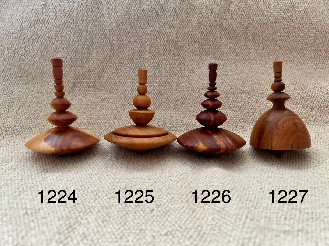 Handmade Wooden Spinning Top Toy - Etsy