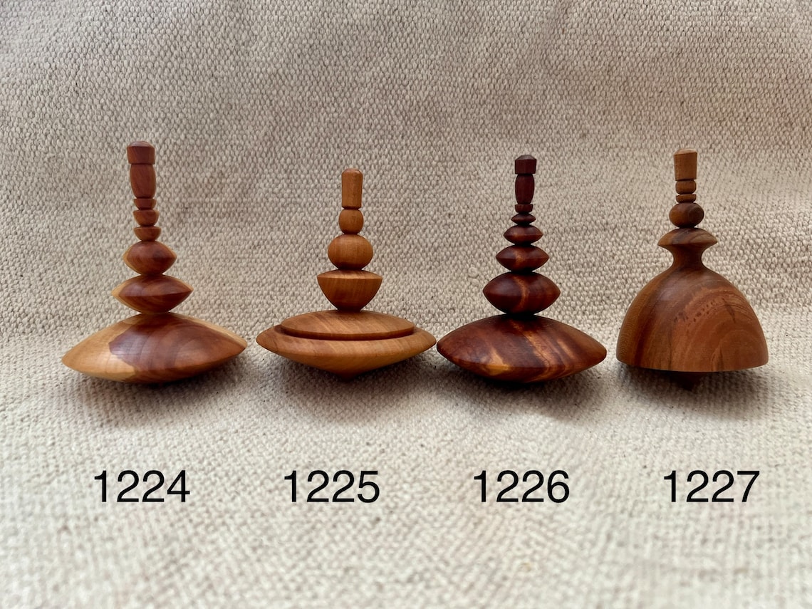 Handmade Wooden Spinning Top Toy - Etsy