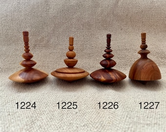 Wooden Spinning Top, Mexican Toy, Handmade Toy, Handcrafted Spinning ...