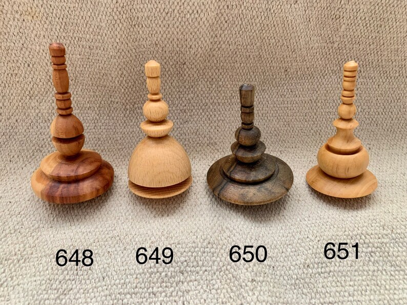 Handmade Wooden Spinning Top Toy - Etsy