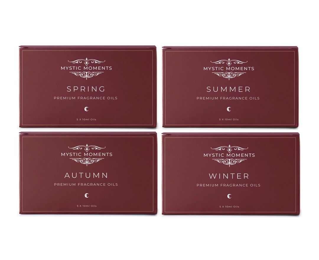 Mystic Moments Four Seasons Fragrant Oils Gift Starter Pack Collection ...
